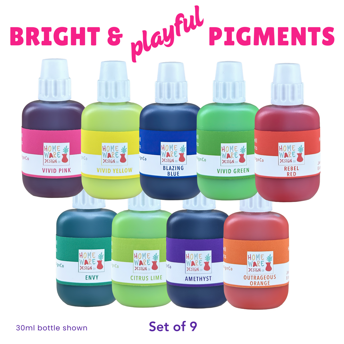 BRIGHT & PLAYFUL Colour Pigments – Homeware Design Co